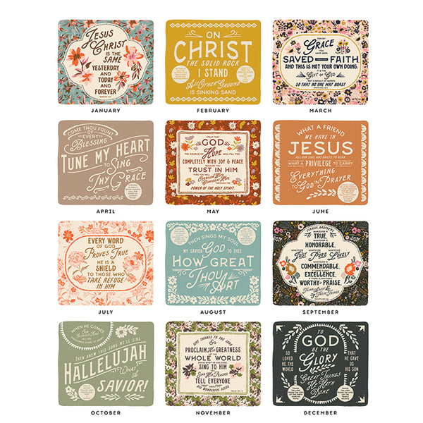 2026 Hymns & Hope Wall Calendar - Fancy That Design House & Co.