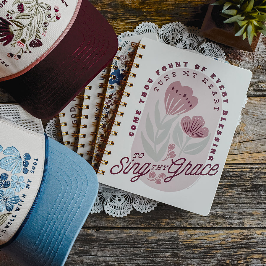 Come Thou Fount Spiral Notebook Journal - Fancy That Design House & Co.