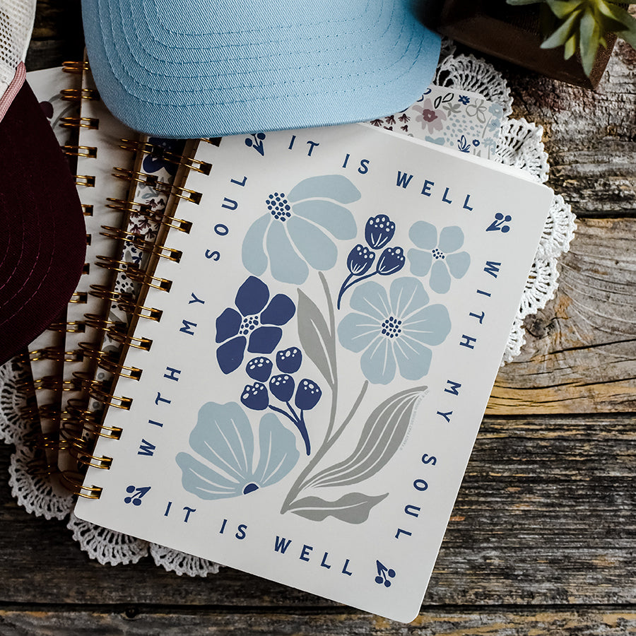 It Is Well With My Soul Spiral Notebook Journal - Fancy That Design ...