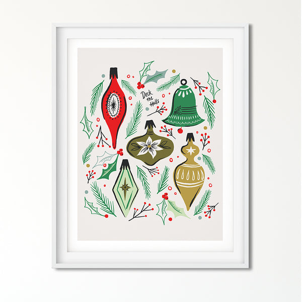 Vintage Ornaments Art Poster Print - Fancy That Design House & Co.
