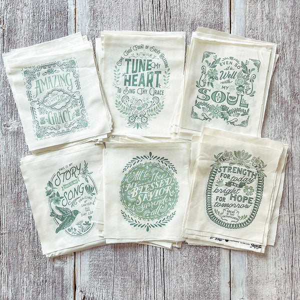 Copy of Moda Songbook Hymn Small Panel Prints - bundle of 6 Glory Skie ...