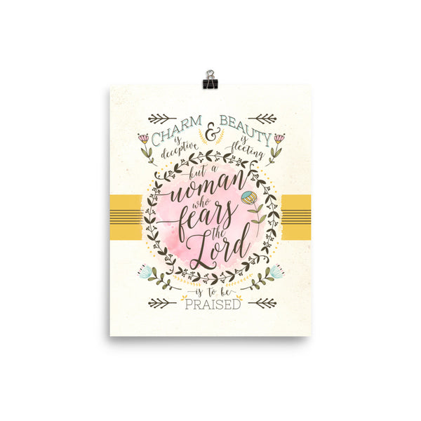 Proverbs 31 Art Poster Print - Fancy That Design House & Co.